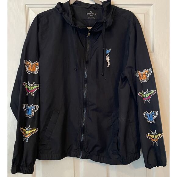 Empyre | Jackets & Coats | Empyre Wind Breaker Jacket Sz Med Black ...
